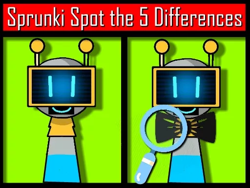 Sprunki Spot the 5 Differences | Play HTML5 Games Online